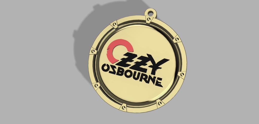 🗝️ Ozzy Osbourne Medallion / Keyring・Free 3D File for ・Cults