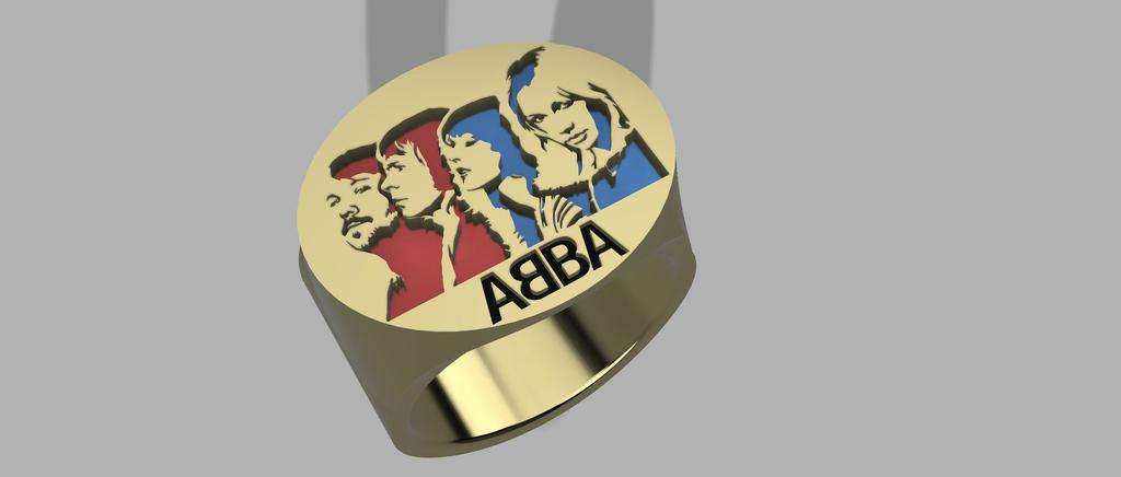 💍 Abba Signet Ring 22mm・Free 3D File for ・Cults