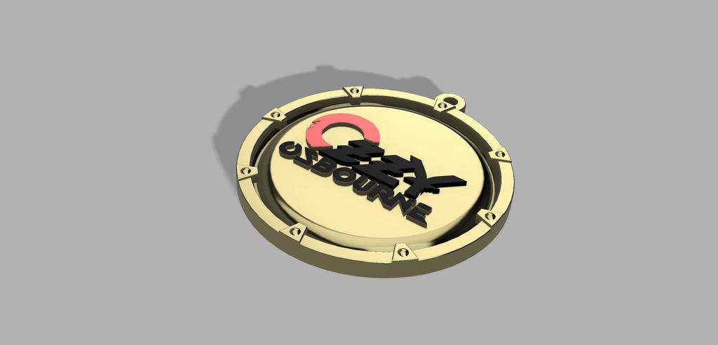 🗝️ Ozzy Osbourne Medallion / Keyring・Free 3D File for ・Cults