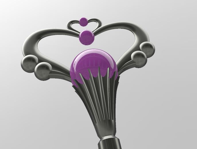 Archivo STL Sailor Pluto Garnet Rod - Cetro Granate de Sailor Pluto ...