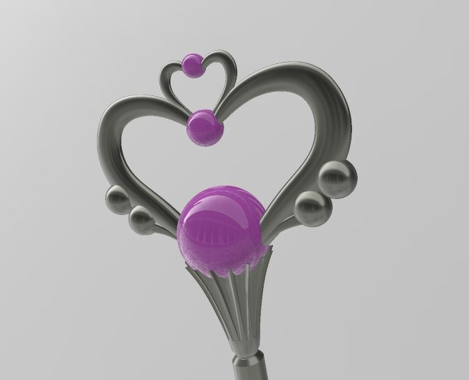 🎨 Sailor Pluto Garnet Rod - Sailor Pluto Garnet Scepter (Setsuna Meiou ...