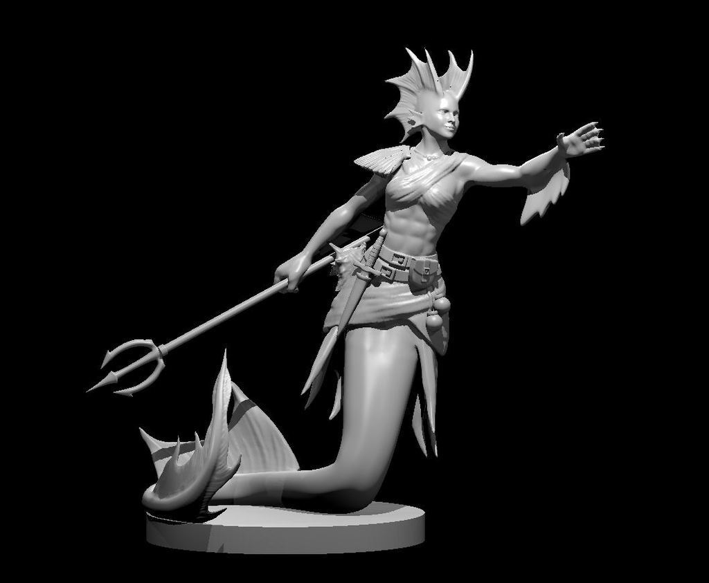 🧜‍♀️ Merfolk Updated・Free 3D File for ・Cults