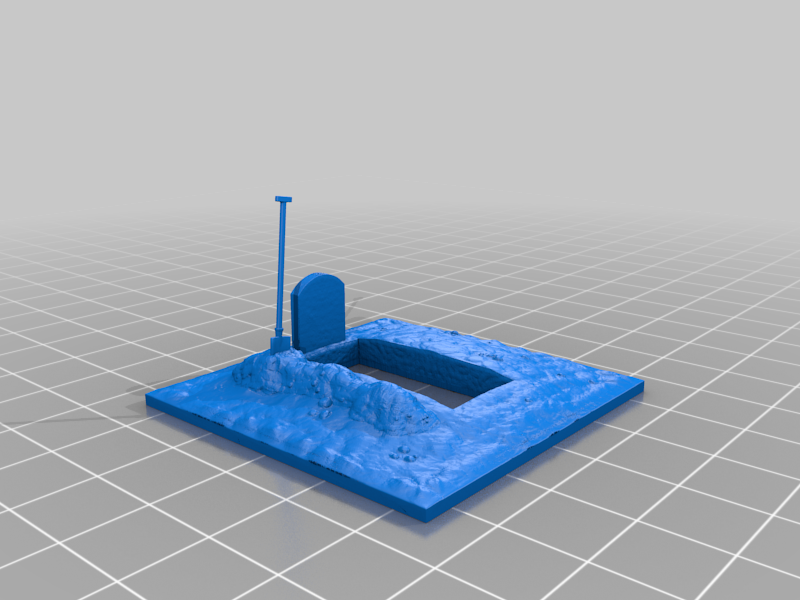 🪦 Open Grave Site・Free STL File for 3D printing・Cults