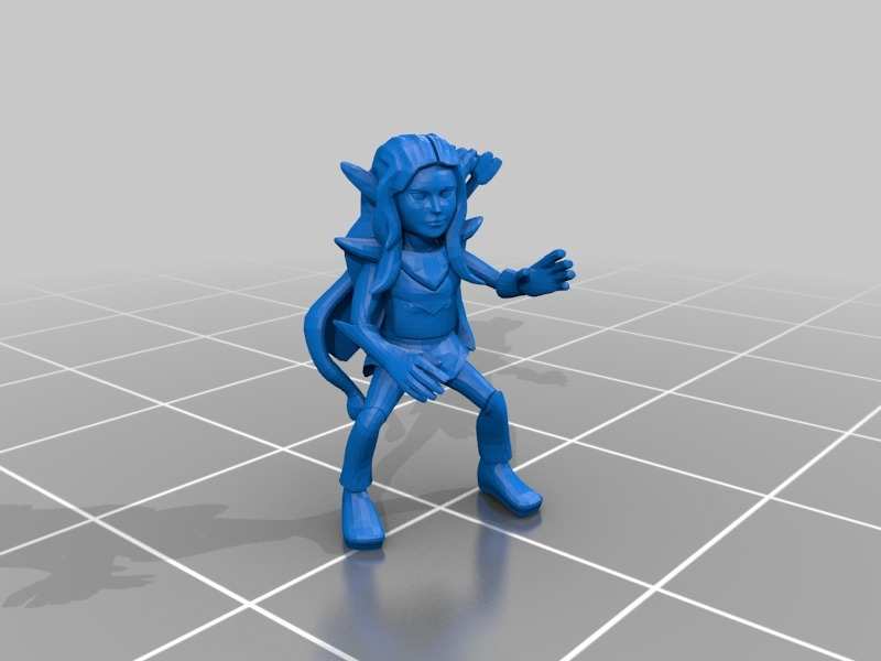 🎲 Fey on a Corgi・Free STL File for 3D printing・Cults