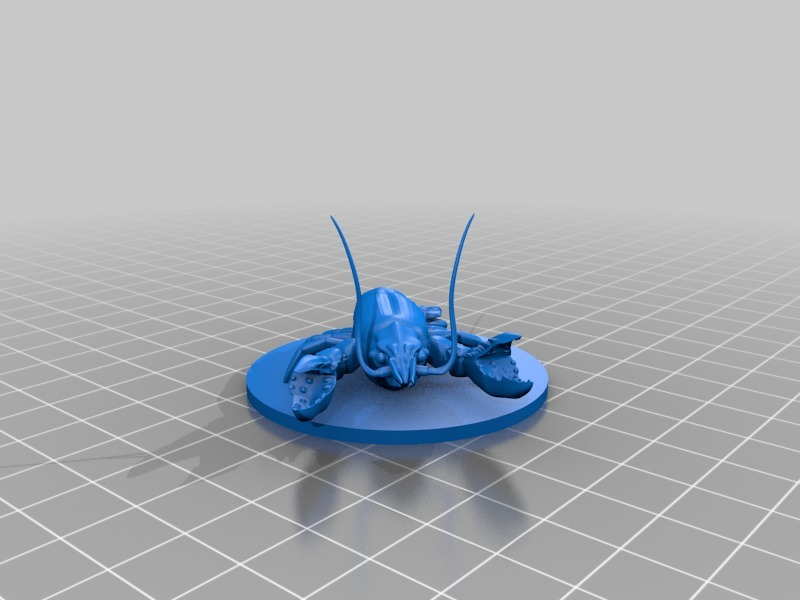 🎲 Giant Crawfish・Free STL File for 3D printing・Cults