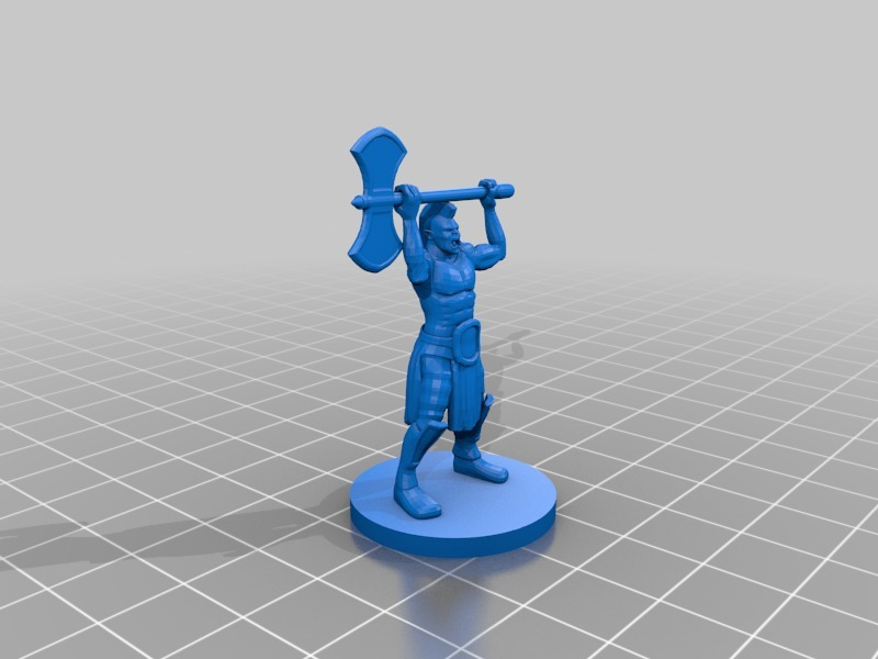🎲 Raging Half Orc Barbarian Collection・Free STL File for 3D printing・Cults