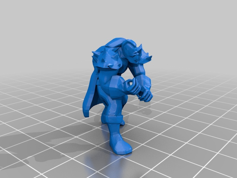👺 Orc Fighter・Free STL File for 3D printing・Cults