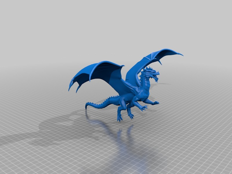 🐉 Red Dragon - Flying・Free STL File for 3D printing・Cults