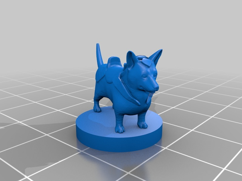 🎲 Fey on a Corgi・Free STL File for 3D printing・Cults