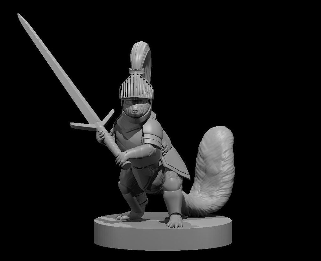 🎲 Sir Nutsalot the Squirrel Paladin・Free 3D File for ・Cults