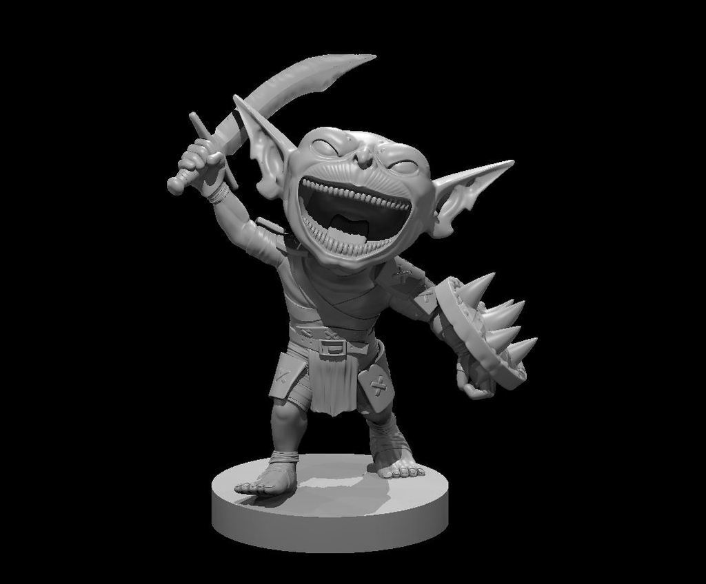 👺 Pathfinder Goblin・Free STL File for 3D printing・Cults