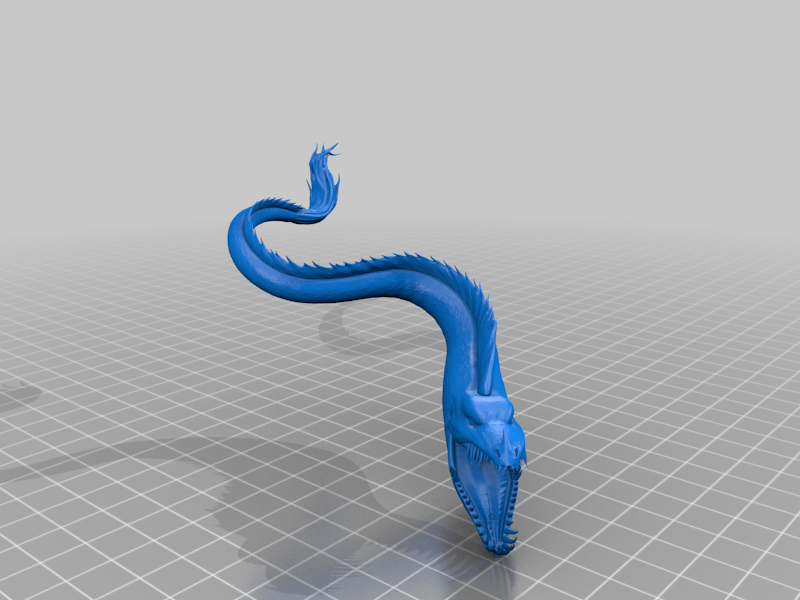 🐉 Dragon Eel・Free STL File for 3D printing・Cults