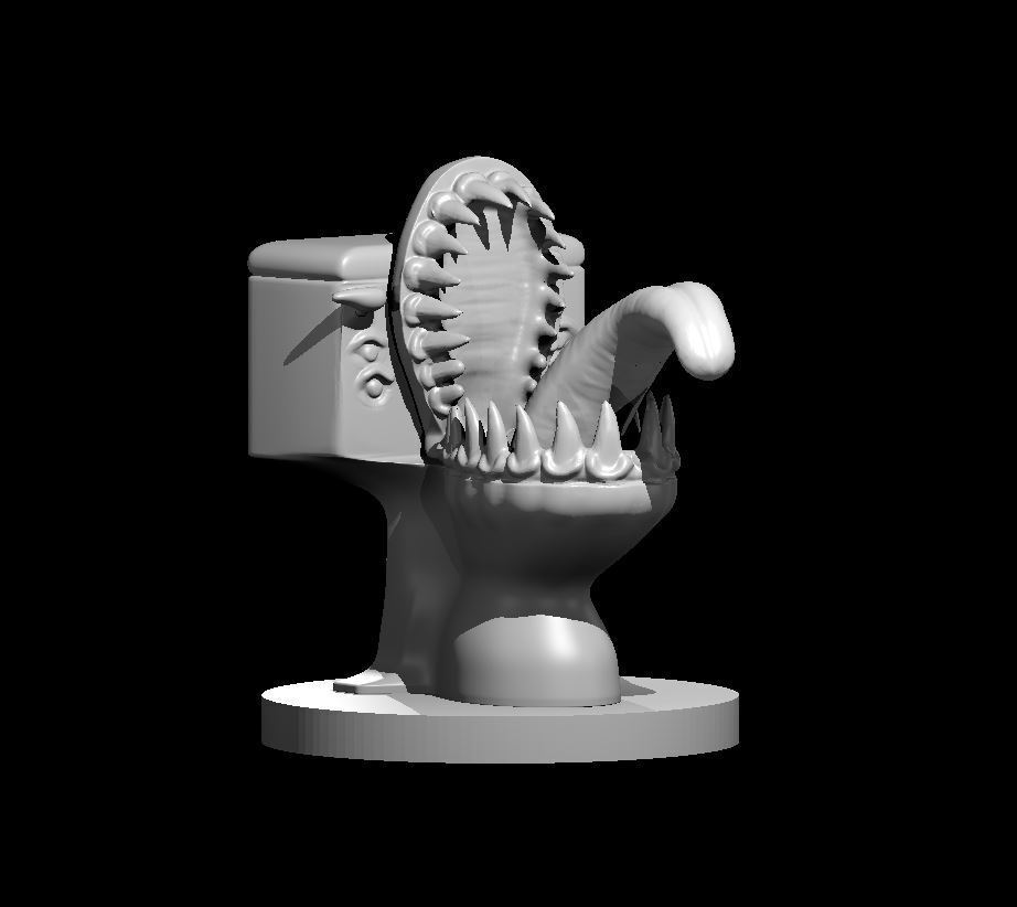Free STL file Toilet Mimic Updated 🚽 ・Model to download and 3D print・Cults