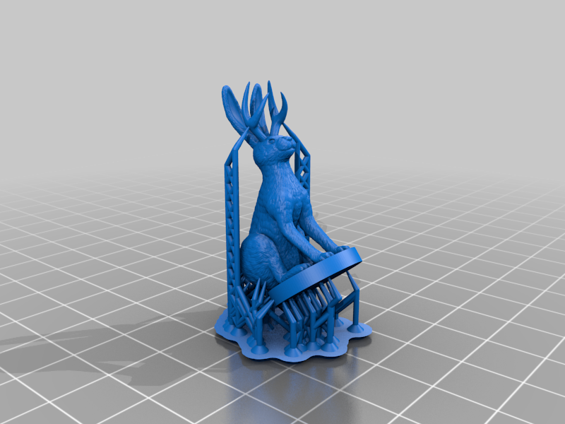 🎲 Jackalope & Regular Jack Rabbits・Free STL File for 3D printing・Cults