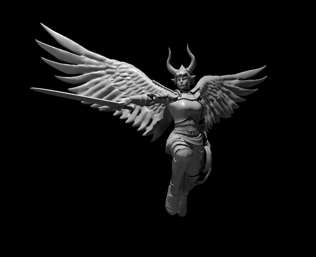 Free STL file Erinyes Updated 😈 ・3D printing design to download・Cults