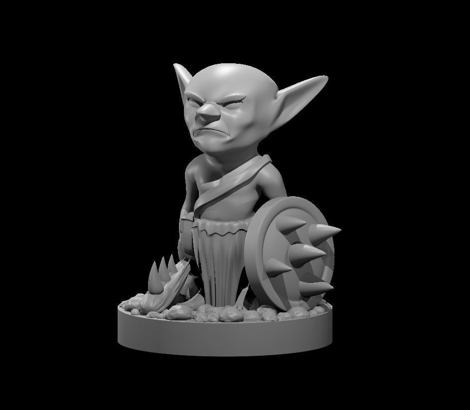 👺 Goblin - simple & support free・Free STL File for 3D printing・Cults