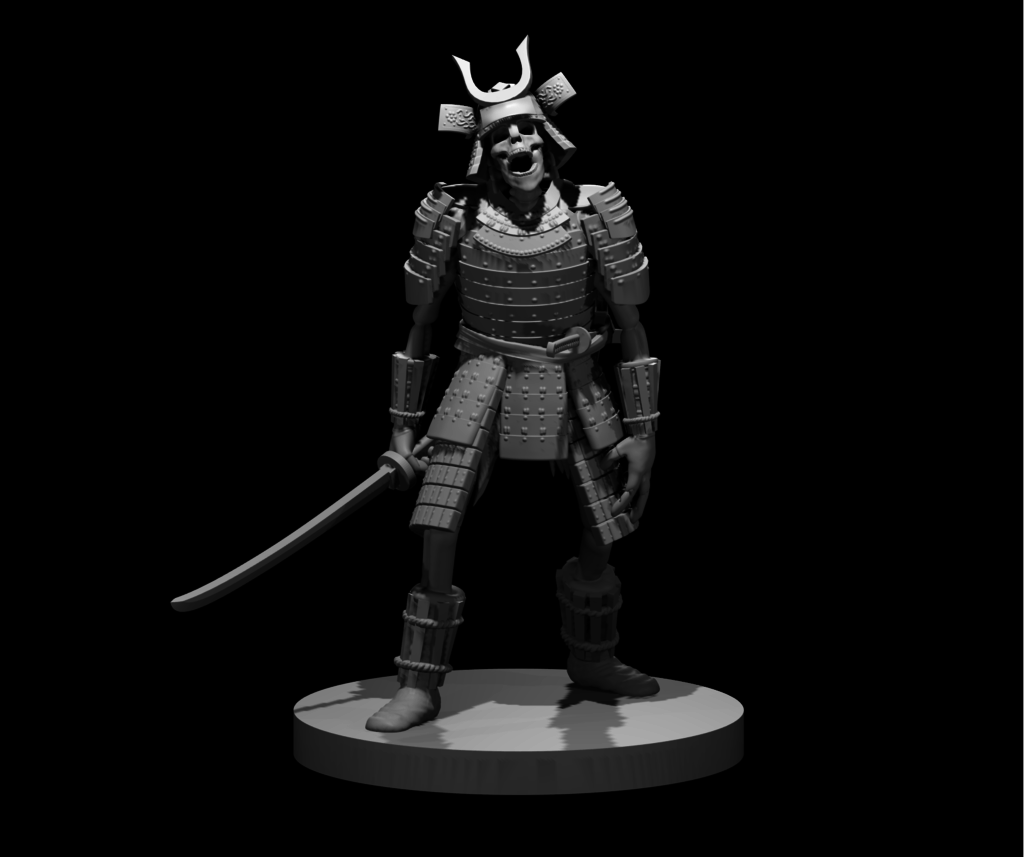 Archivo STL gratis Samurái no muerto 🗡️ ・Modelo para descargar y ...