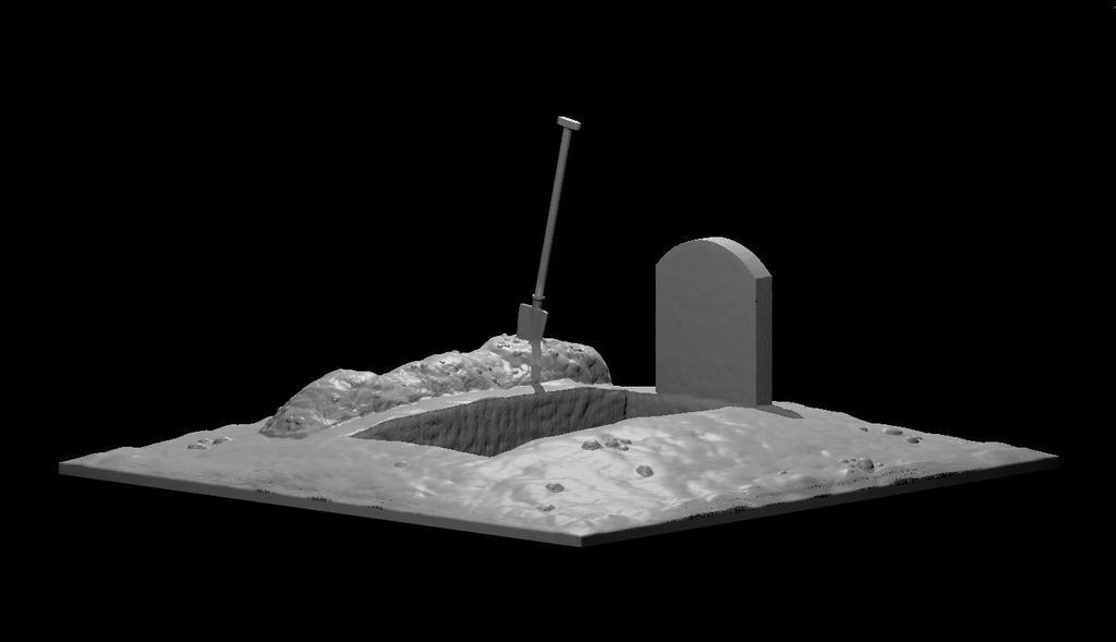 🪦 Open Grave Site・Free STL File for 3D printing・Cults