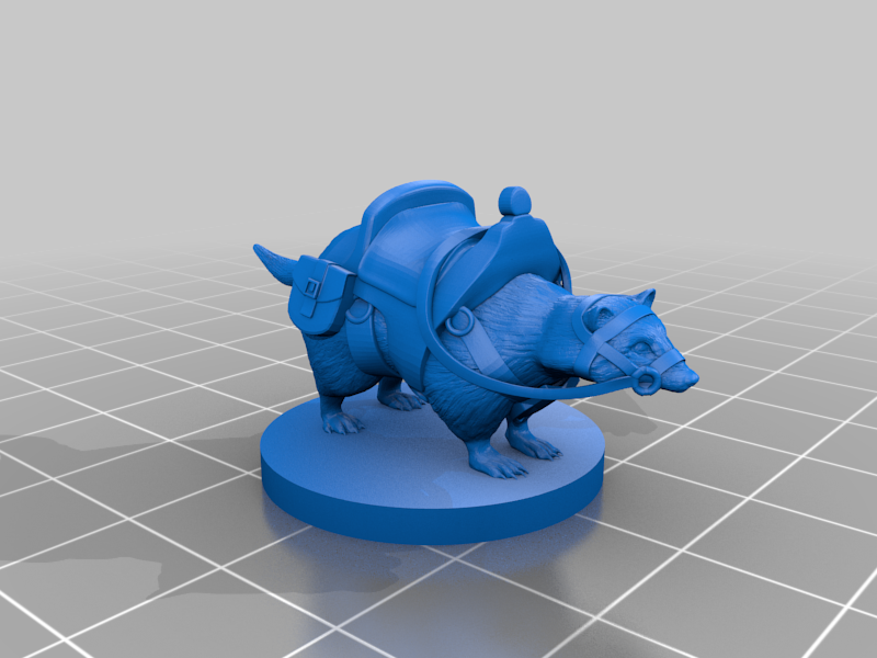🦡 Giant Badger Mount w and w/o Mounted Slot・Free STL File for 3D ...