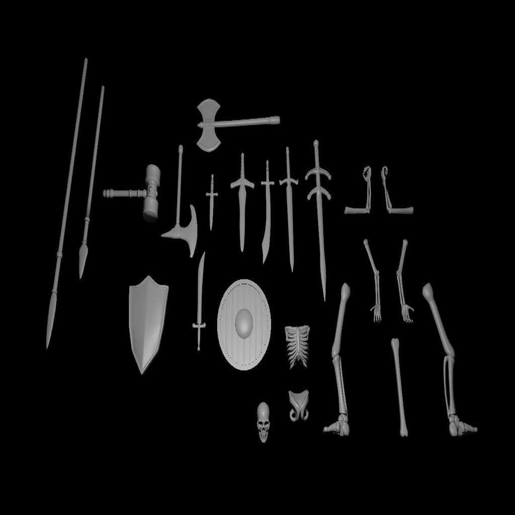 Free STL file Terrain Scatter - Bones and Weapons 🔫 ・3D printable ...