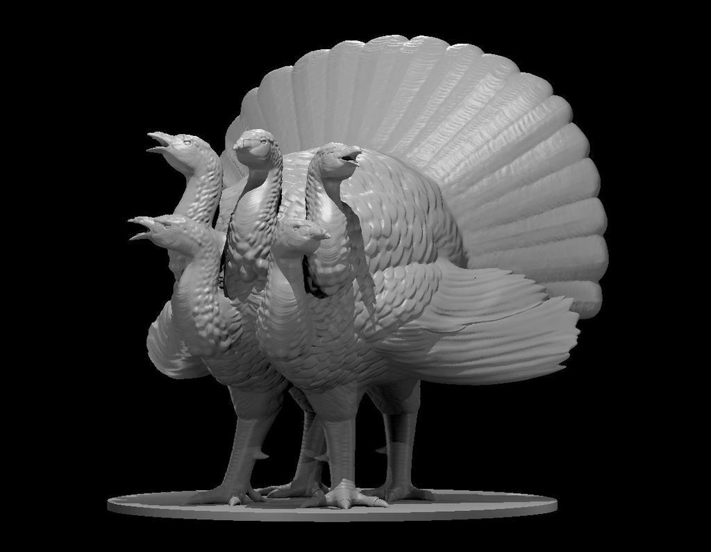 🦃 Turkey Hydra・Free STL File for 3D printing・Cults