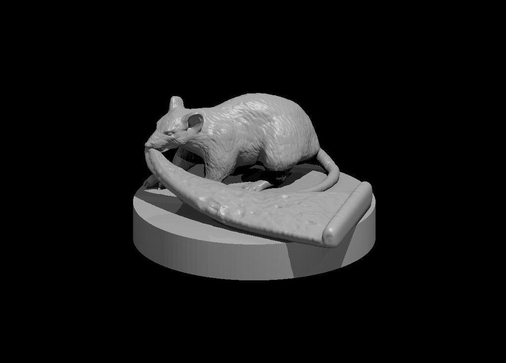 🍕 Pizza Rat・Free STL File for 3D printing・Cults