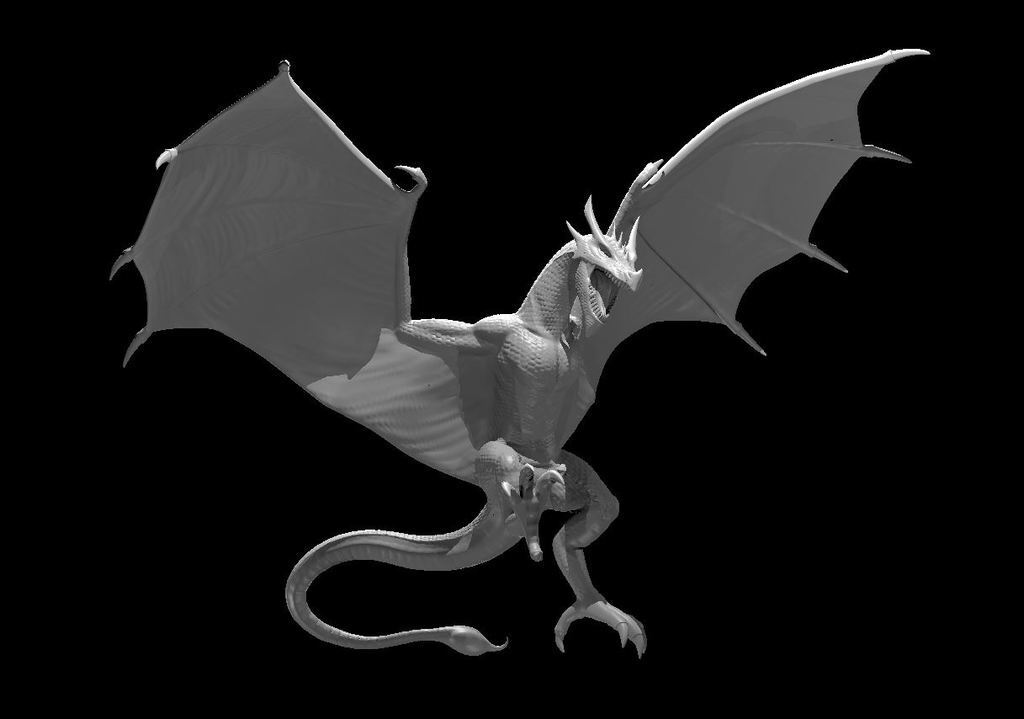 🐉 Crimson Drake・Free STL File for 3D printing・Cults