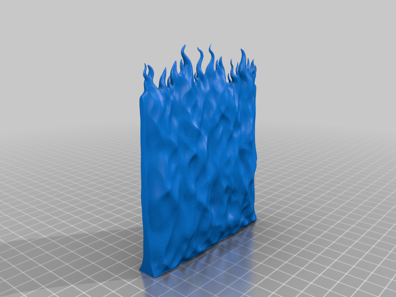 🔥 Wall of Fire・Free STL File for 3D printing・Cults