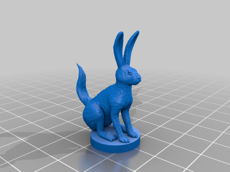 🎲 Jackalope & Regular Jack Rabbits・Free STL File for 3D printing・Cults