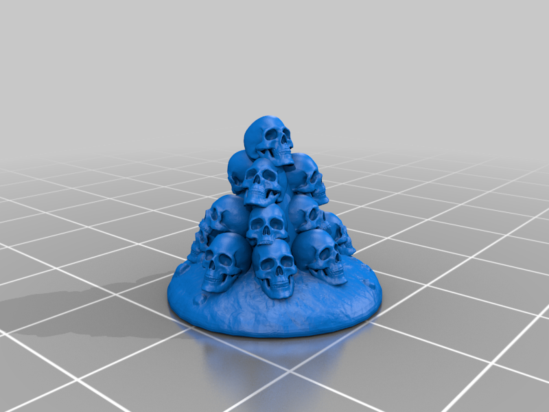 🎲 Pile of Skulls・Free STL File for 3D printing・Cults