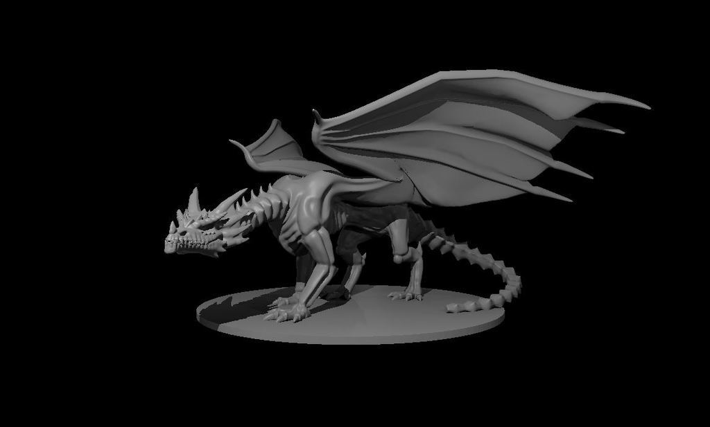 🐉 Undead Dragon・Free STL File for 3D printing・Cults
