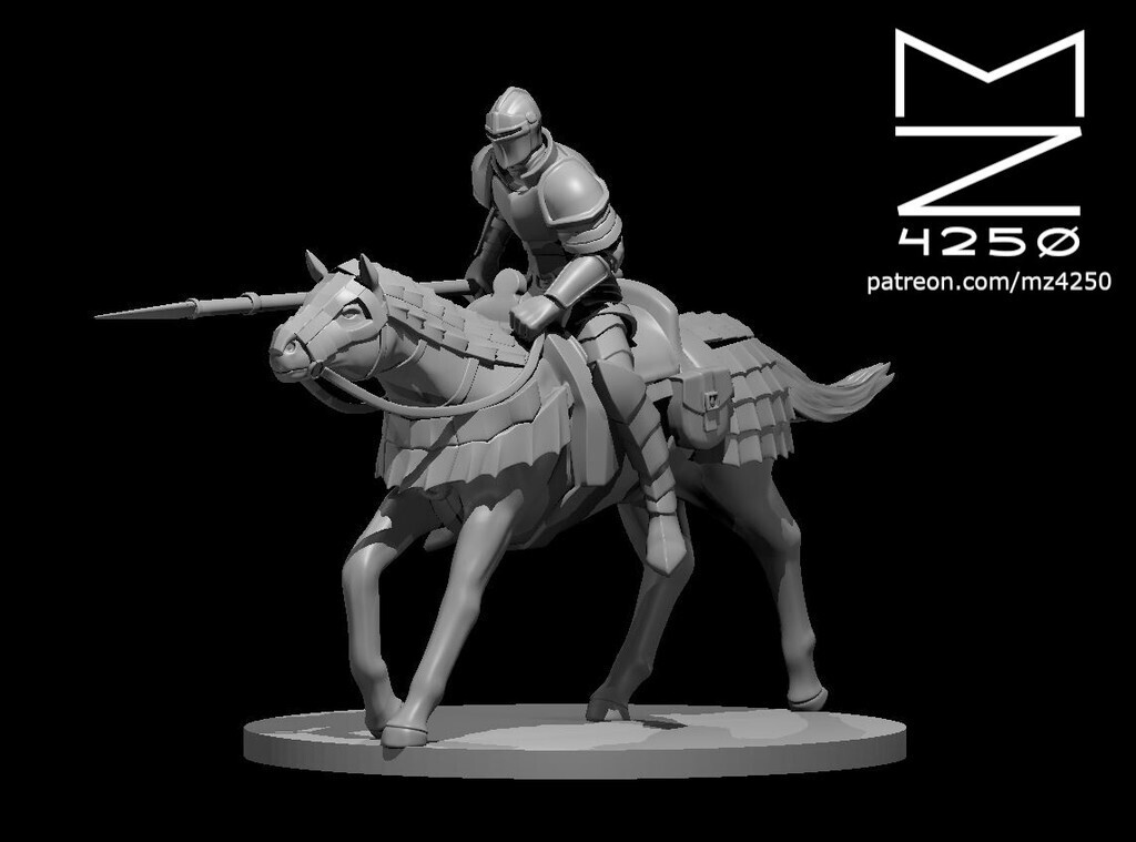 🎲 Mounted Knights・Free STL File for 3D printing・Cults