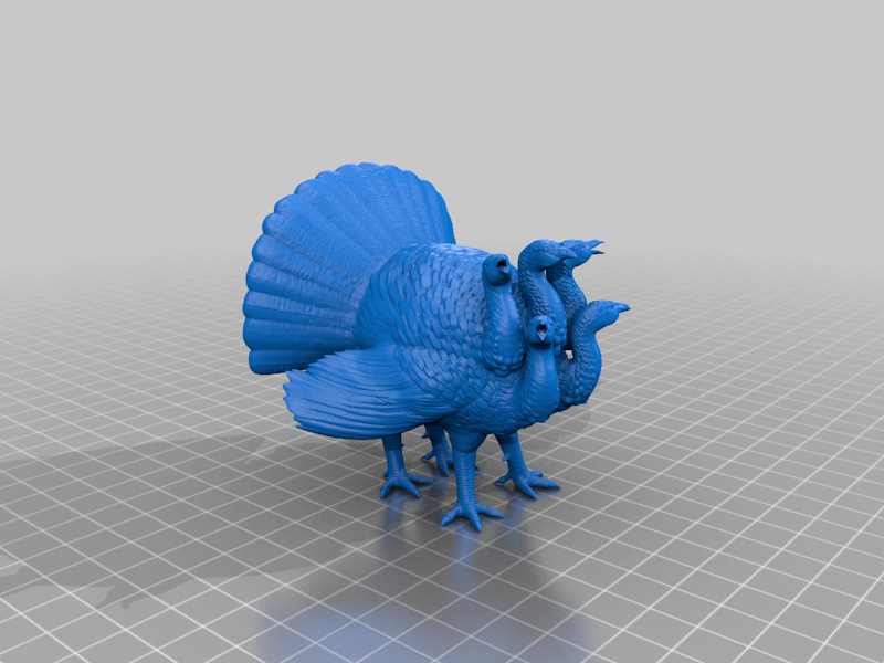 🦃 Turkey Hydra・Free STL File for 3D printing・Cults