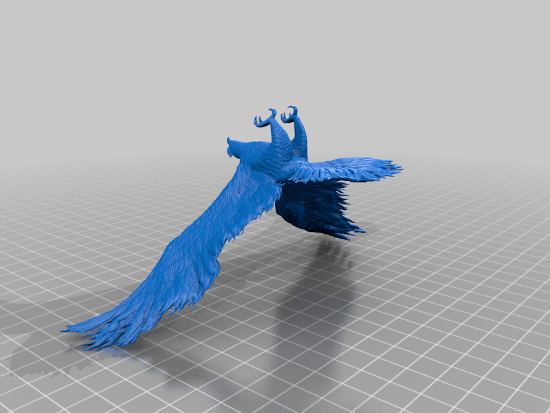 🦅 Phoenix in Flight・Free STL File for 3D printing・Cults