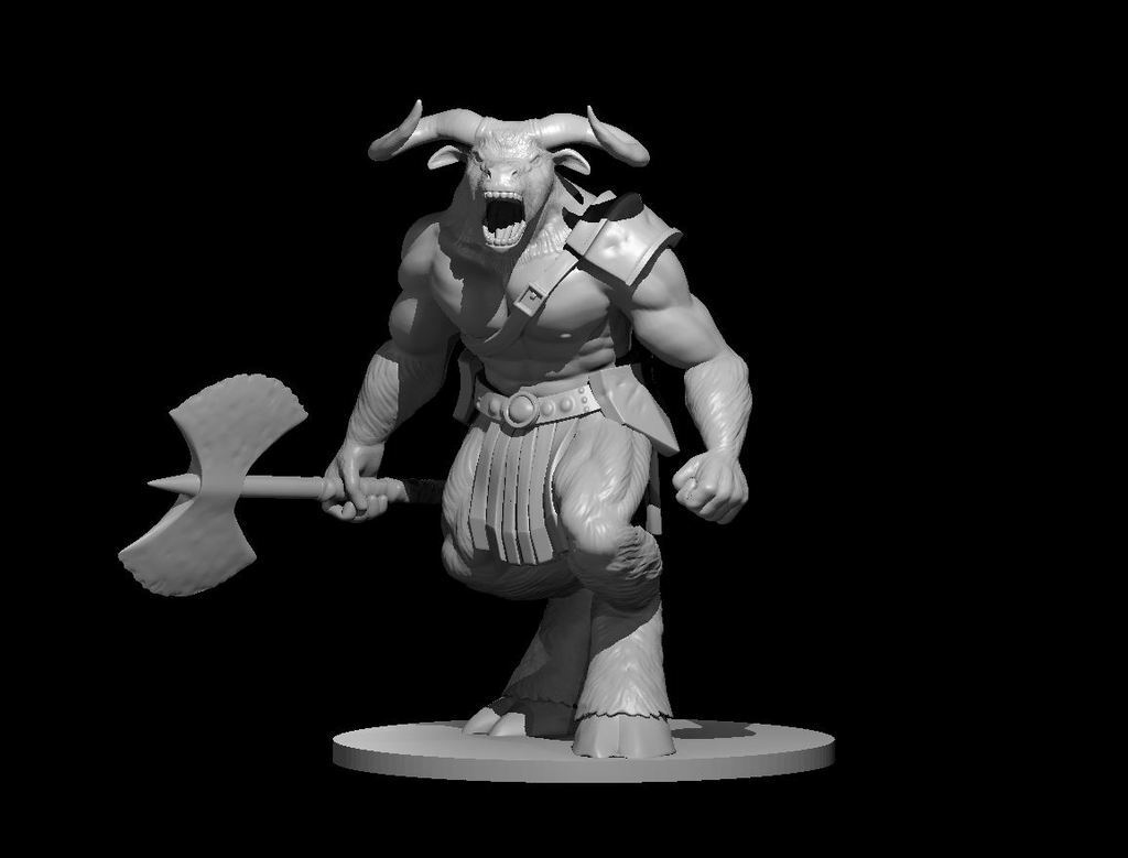 🐂 Minotaur Updated・Free STL File for 3D printing・Cults