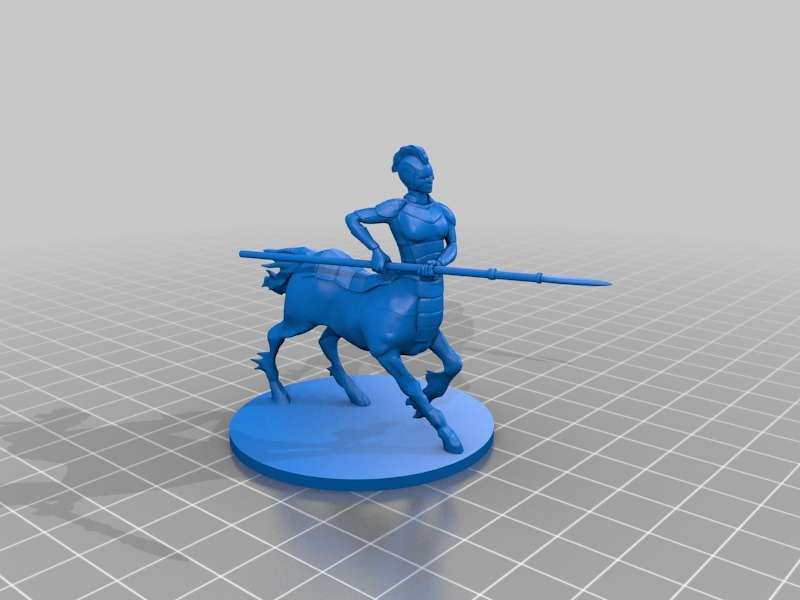 Free STL file Centaur Female Fighter ♀️ ・3D printable model to download ...