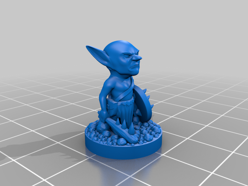 👺 Goblin - simple & support free・Free STL File for 3D printing・Cults