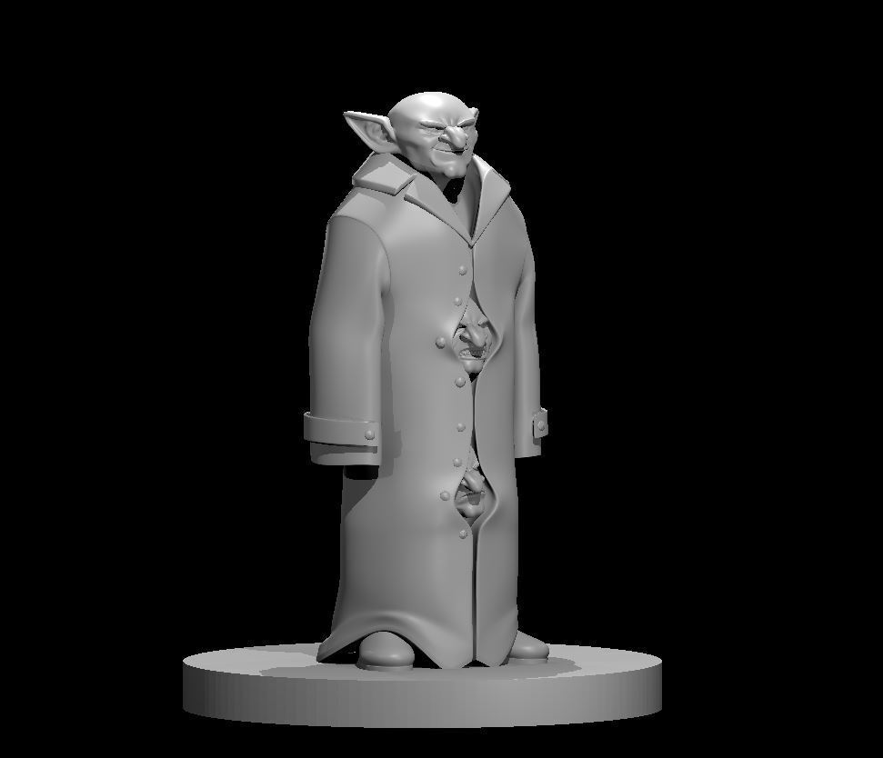 👺 Normal Commoner and Not Three Goblins in a Trenchcoat・Free STL File for 3D printing・Cults