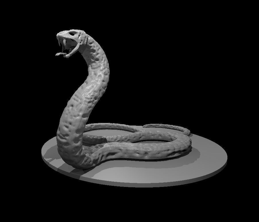 🧟 Giant Zombie Snake・Free STL File for 3D printing・Cults