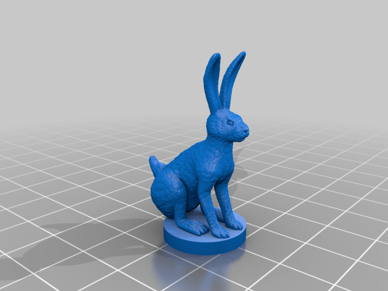🎲 Jackalope & Regular Jack Rabbits・Free STL File for 3D printing・Cults