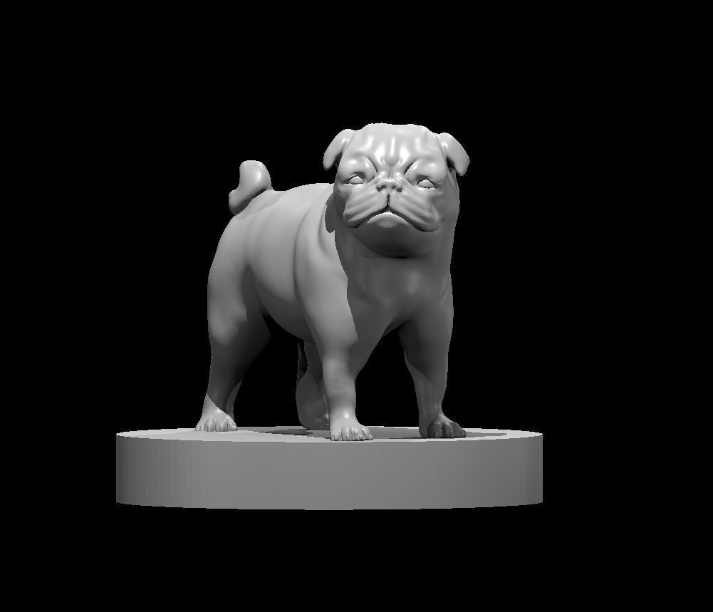 🐶 Pug in Armor・Free STL File for 3D printing・Cults