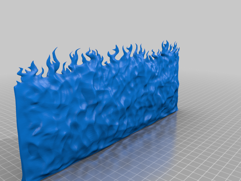 🔥 Wall of Fire・Free STL File for 3D printing・Cults