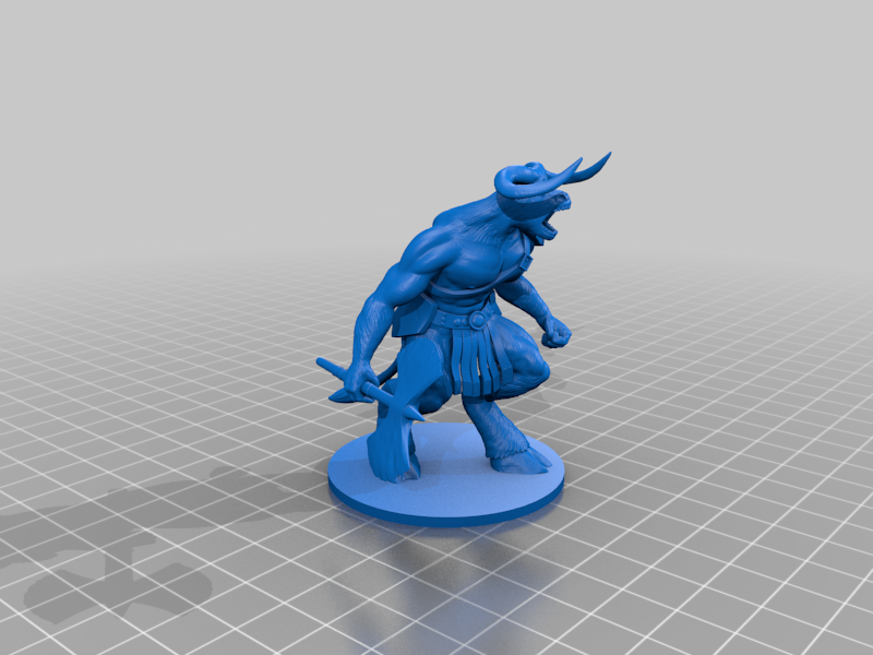 🐂 Minotaur Updated・Free STL File for 3D printing・Cults