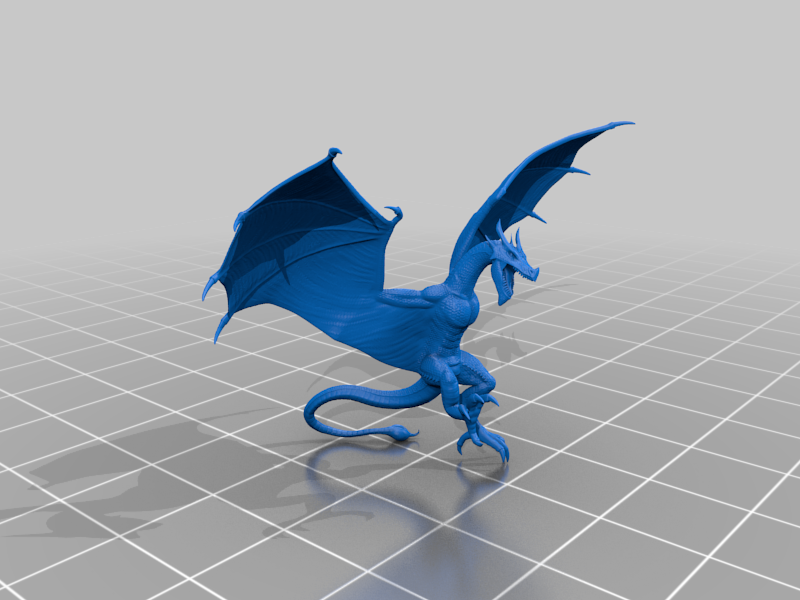 🐉 Crimson Drake・Free STL File for 3D printing・Cults