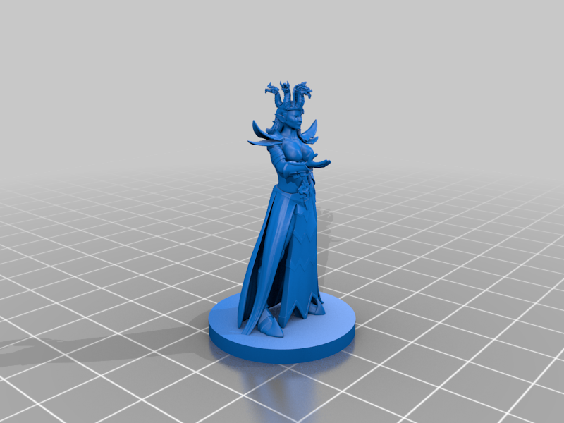 🐉 Bahamut & Tiamat in Humanoid Forms・Free STL File for 3D printing・Cults