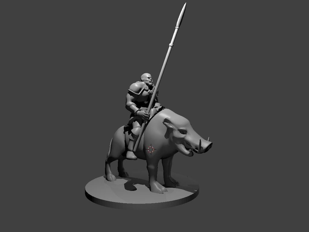 Free STL file Orc Boar Rider 🐗 ・Template to download and 3D print・Cults