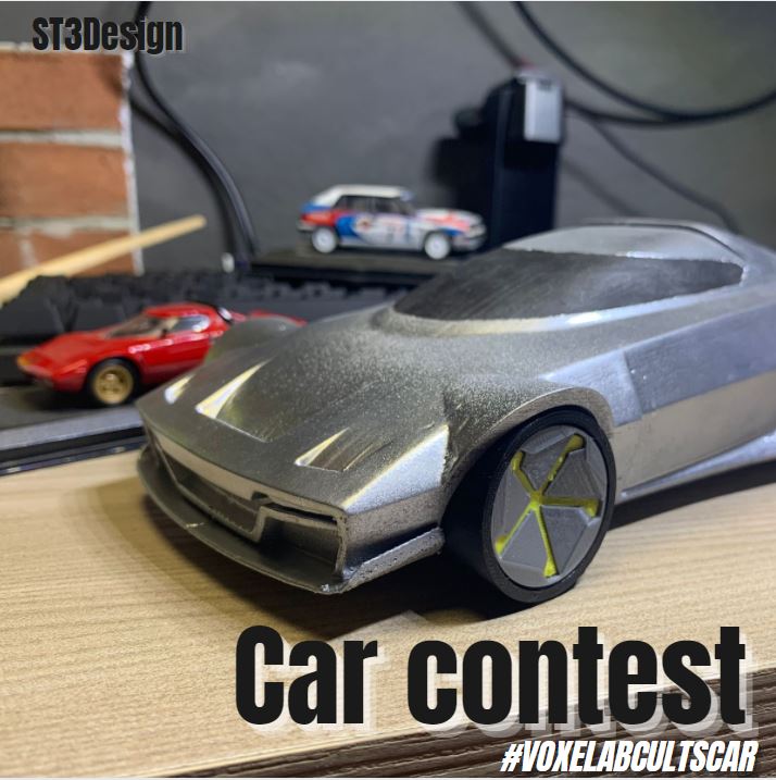 STL file Restomod concept car (ispired by Lancia) #VoxelabCultsCar 🚗 ...