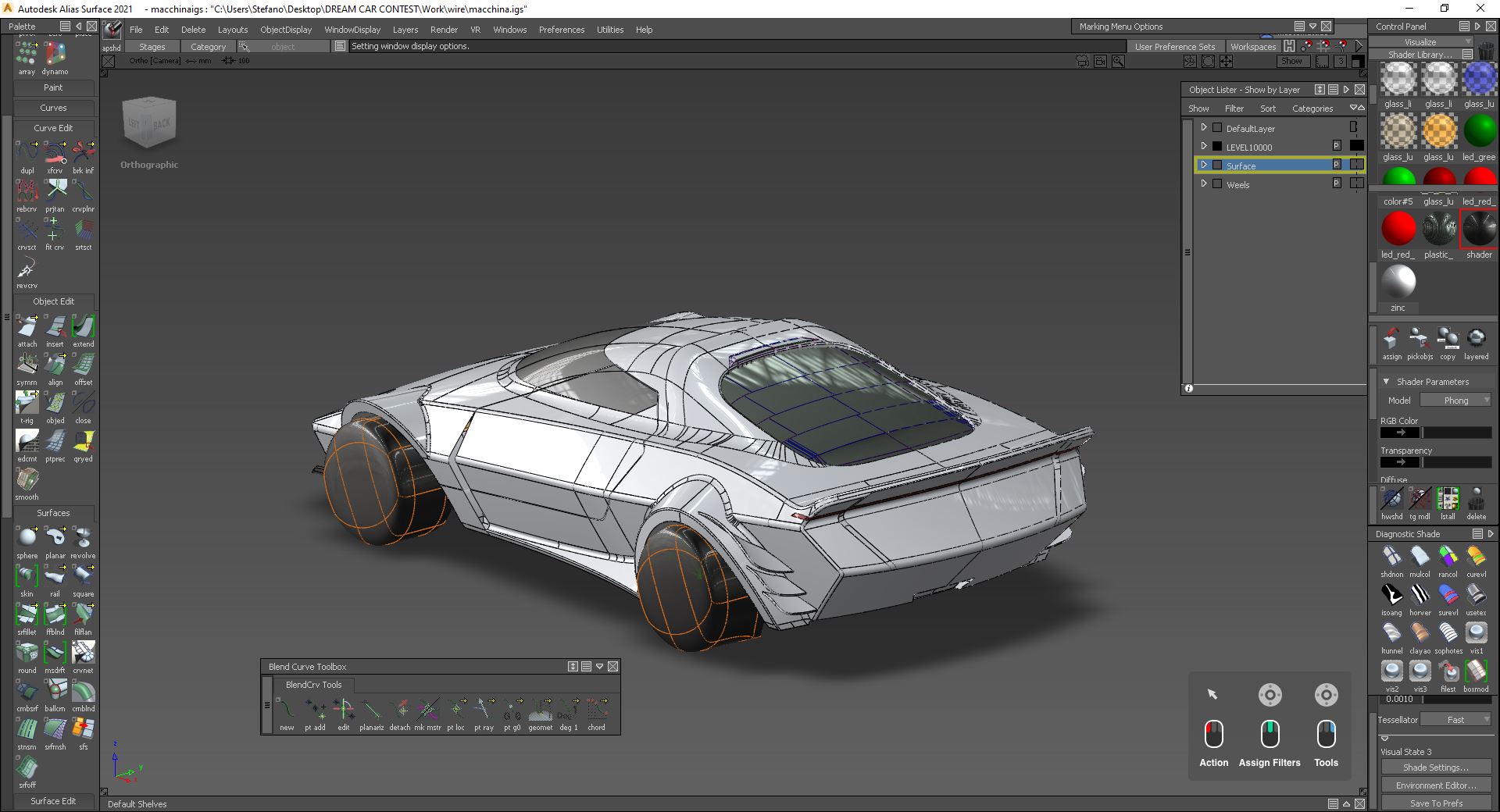 STL file Restomod concept car (ispired by Lancia) #VoxelabCultsCar 🚗 ...