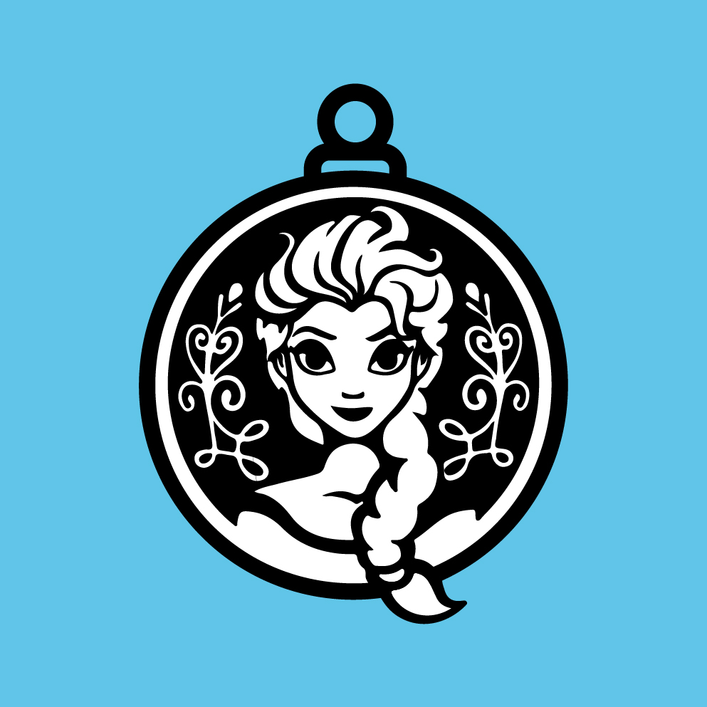🎄 Frozen | Elsa Christmas Sphere・ STL File for ・Cults