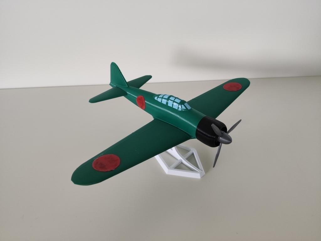 ️ Mitsubishi A6M Zero 1/48 simple model kit・Free STL File for ・Cults